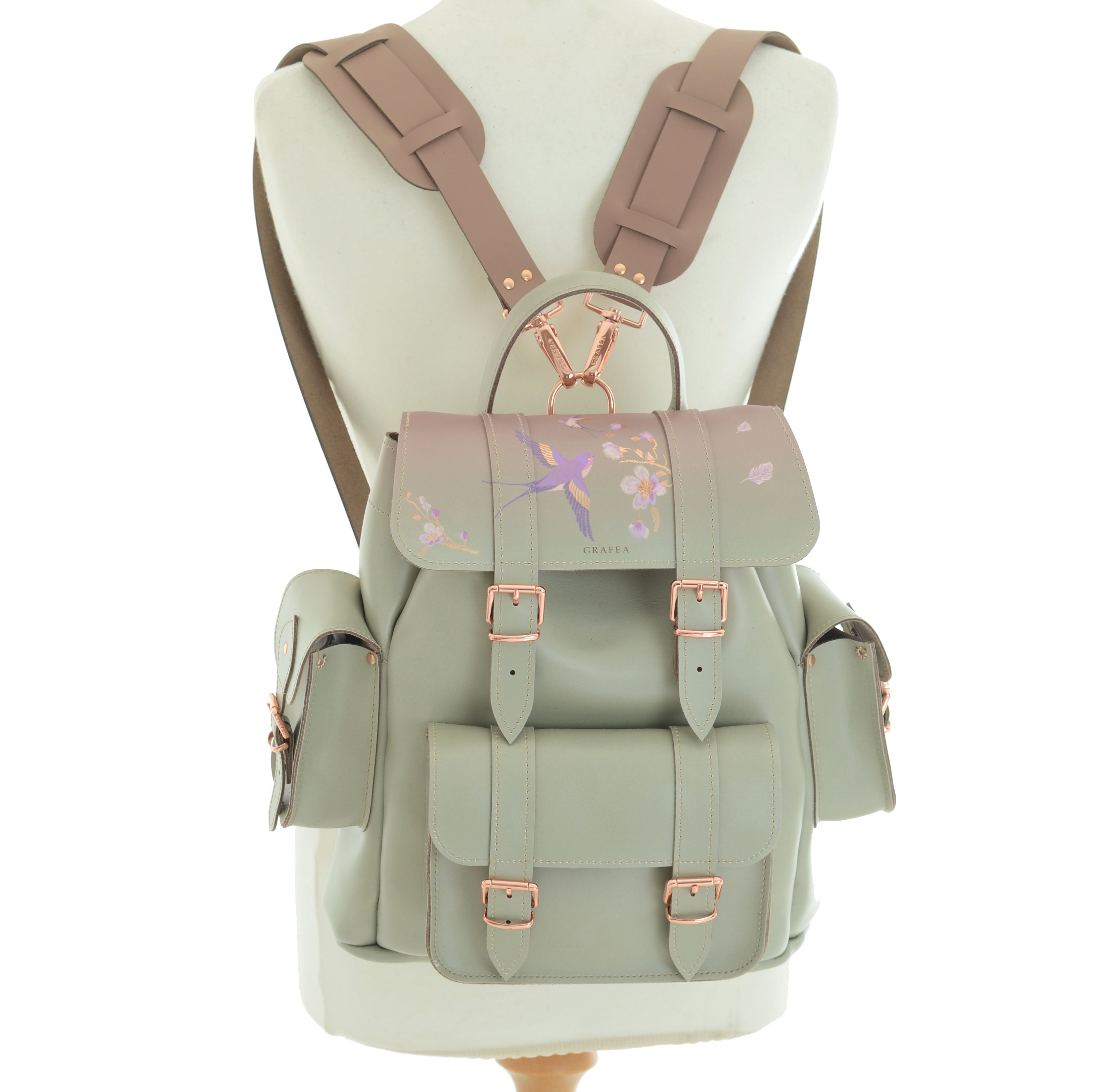 HARI II HUMMINGBIRDS- Leather Backpack – GRAFEA