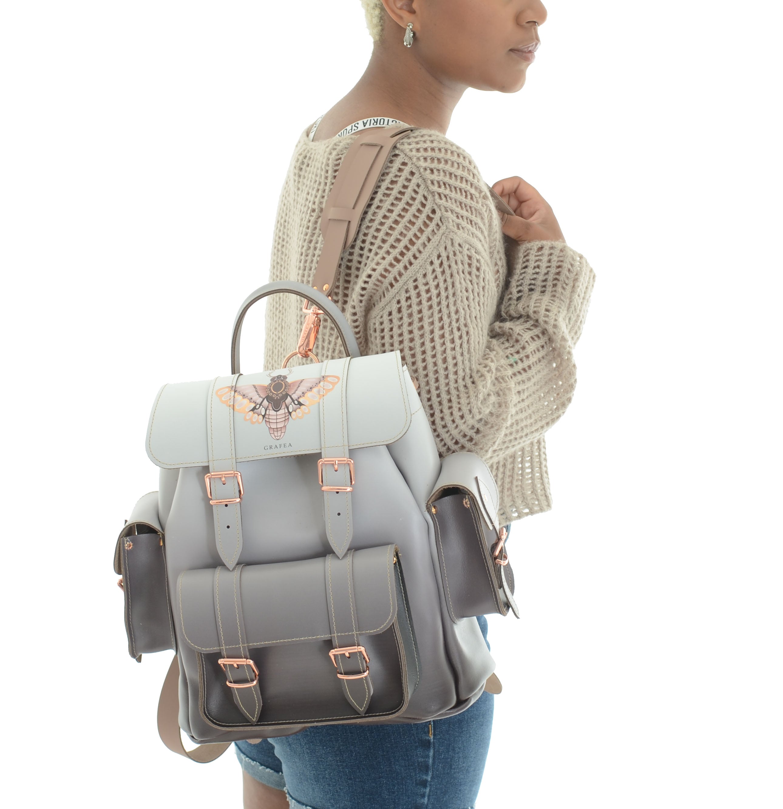 HARI II MOTH - Leather Backpack – GRAFEA