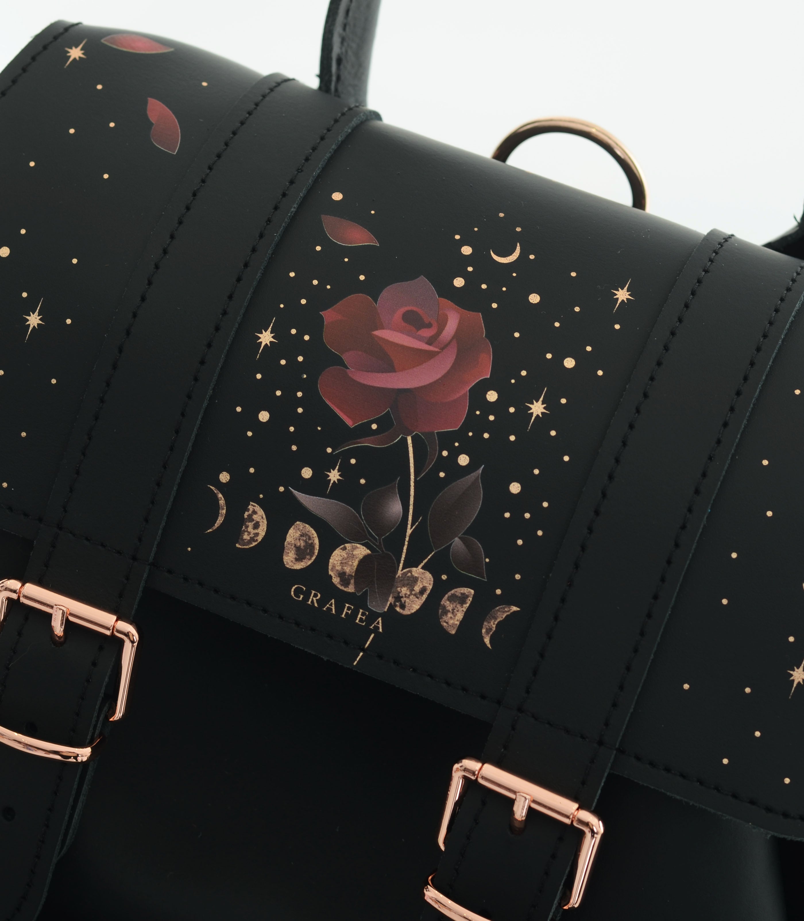 HARI II ROSE MOON - Leather Backpack – GRAFEA
