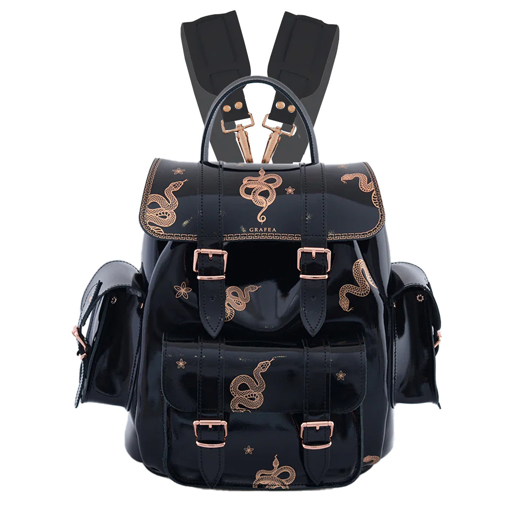 HARI II 2025 SNAKE - Leather Backpack – GRAFEA