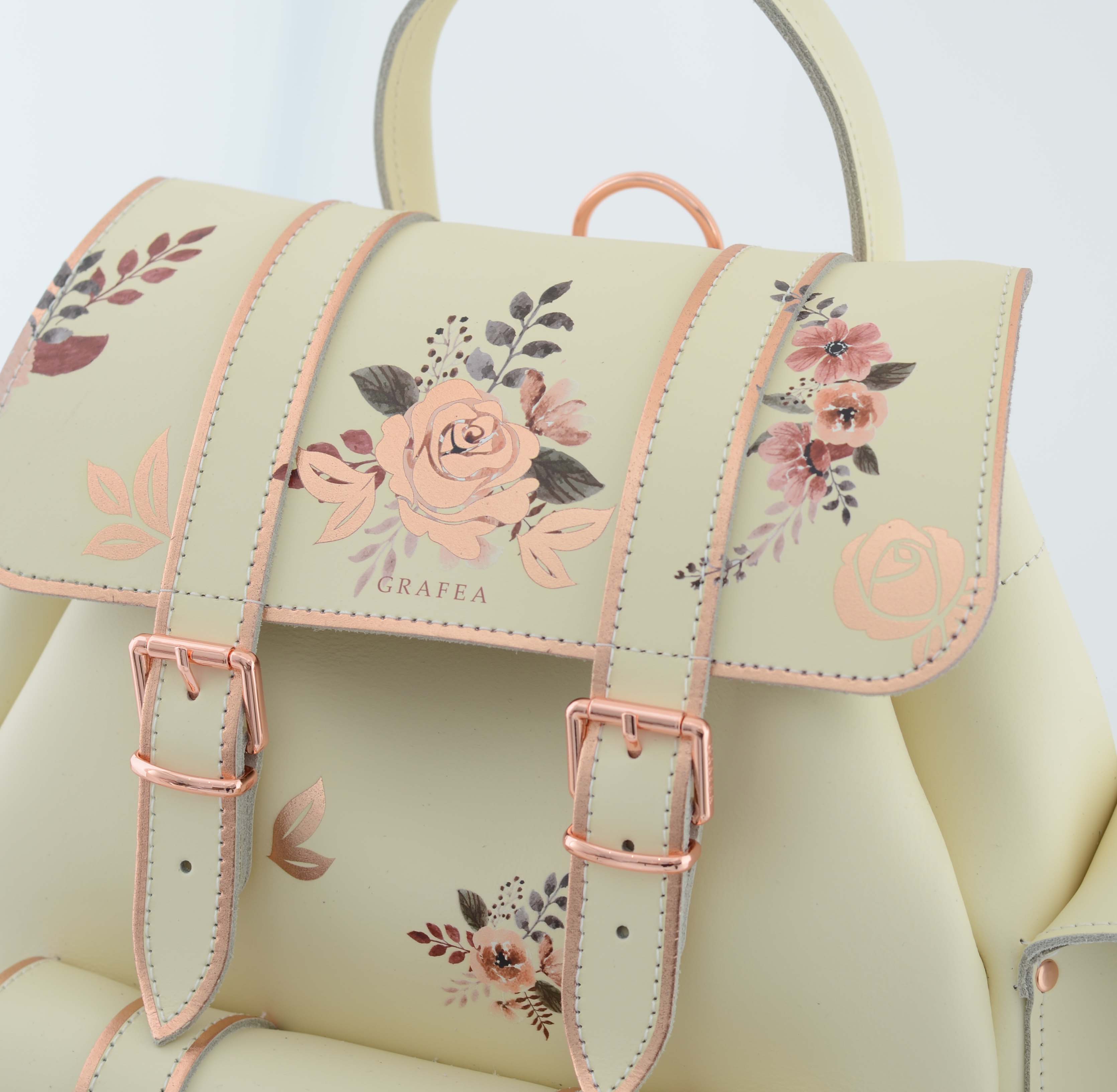 HARI II PORCELAIN - Leather Backpack – GRAFEA