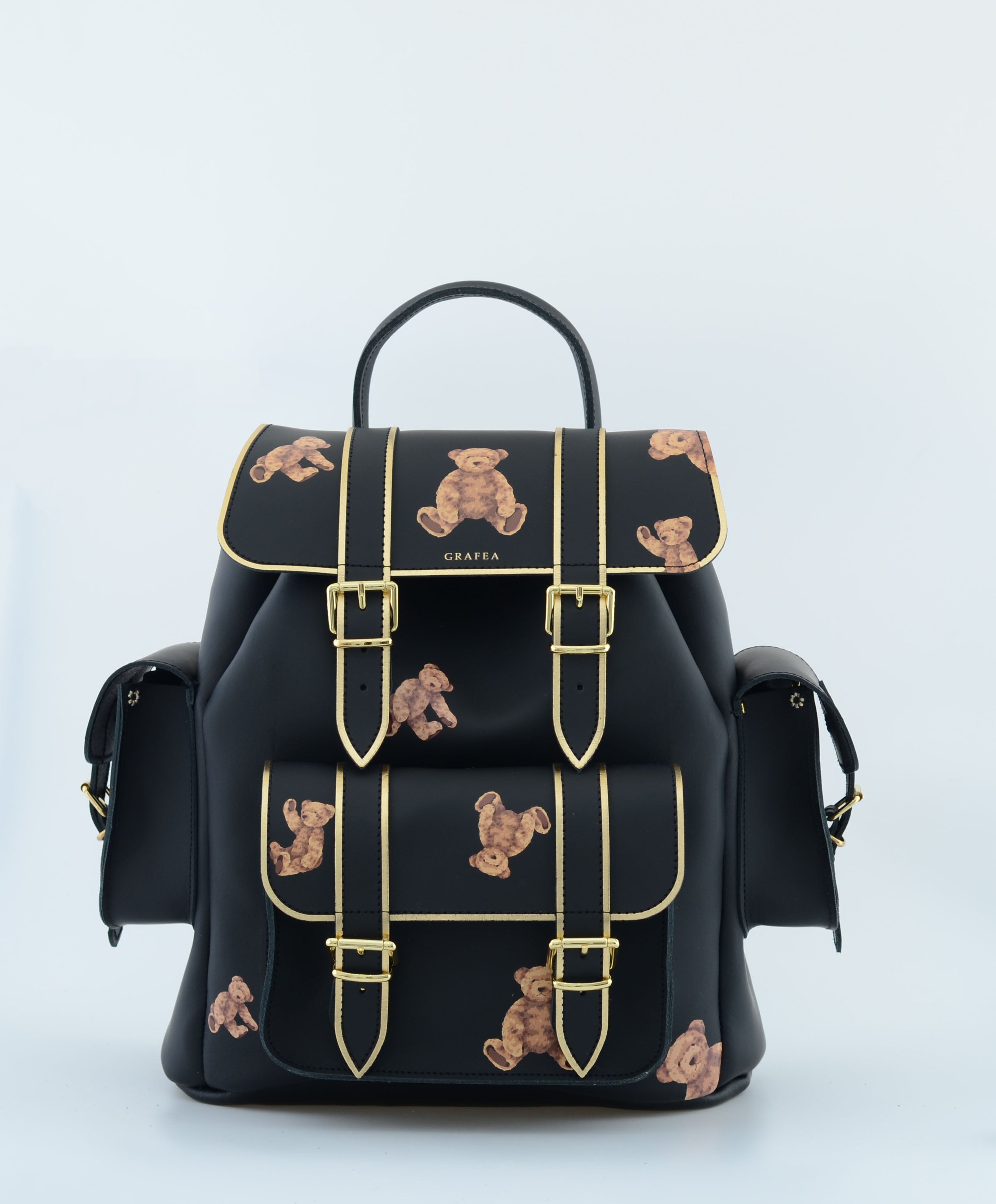HARI II TEDDY BEAR - Leather Backpack – GRAFEA