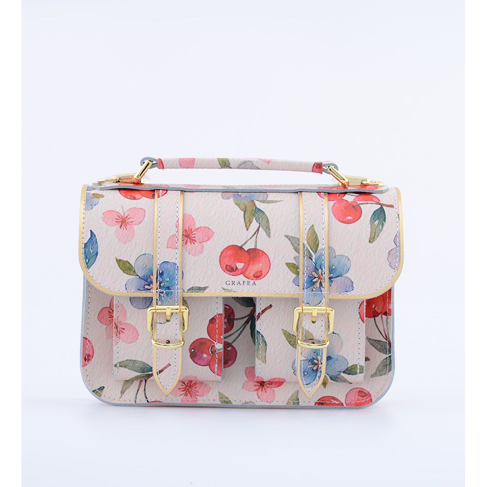 MICRO CHERRY-small leather satchel – GRAFEA