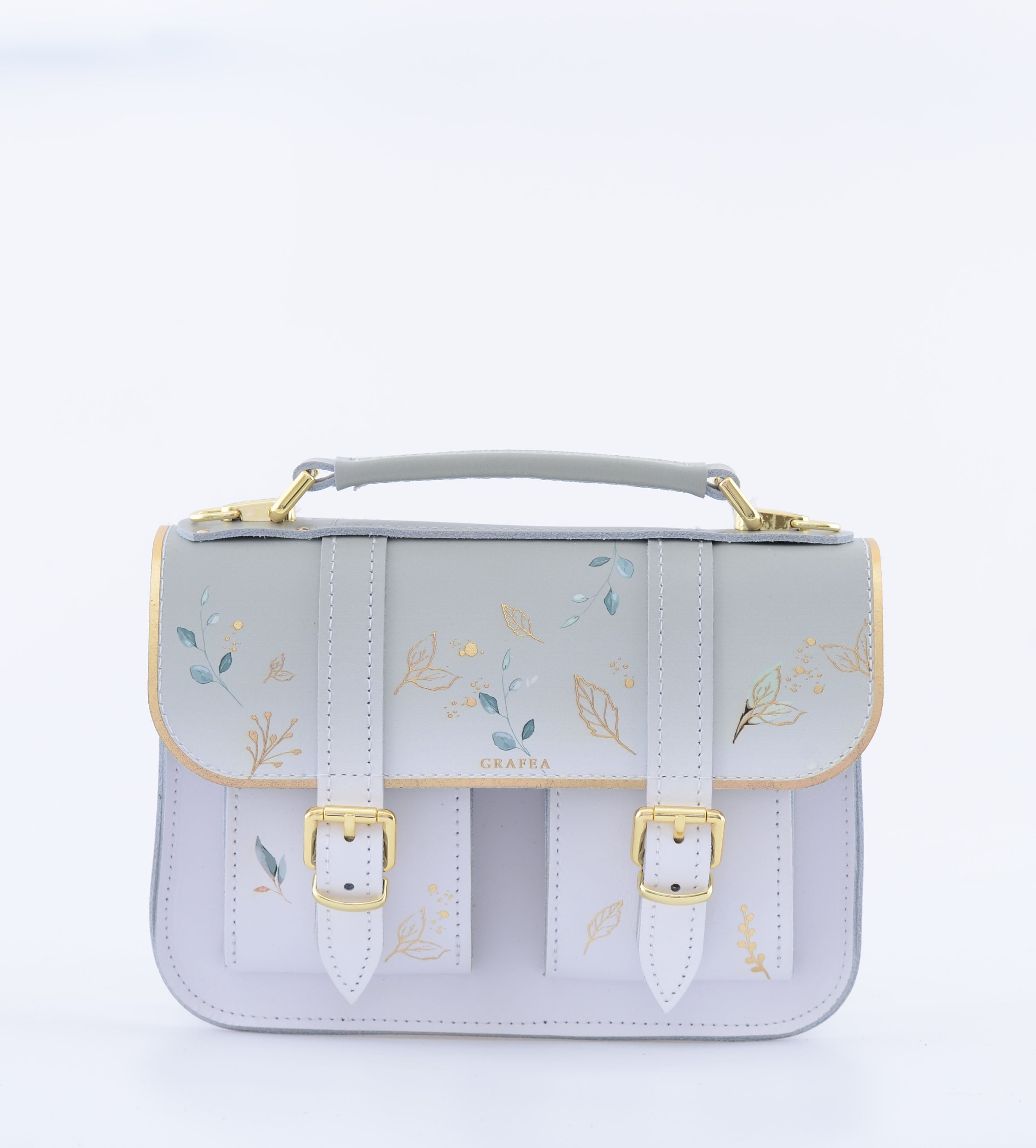 MICRO GRADIENT LEAVES - Mini Leather Satchel – GRAFEA
