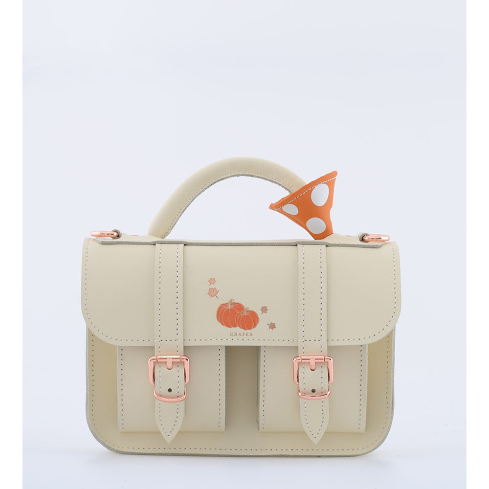 MICRO MUSHROOM CREAM-small leather bag – GRAFEA