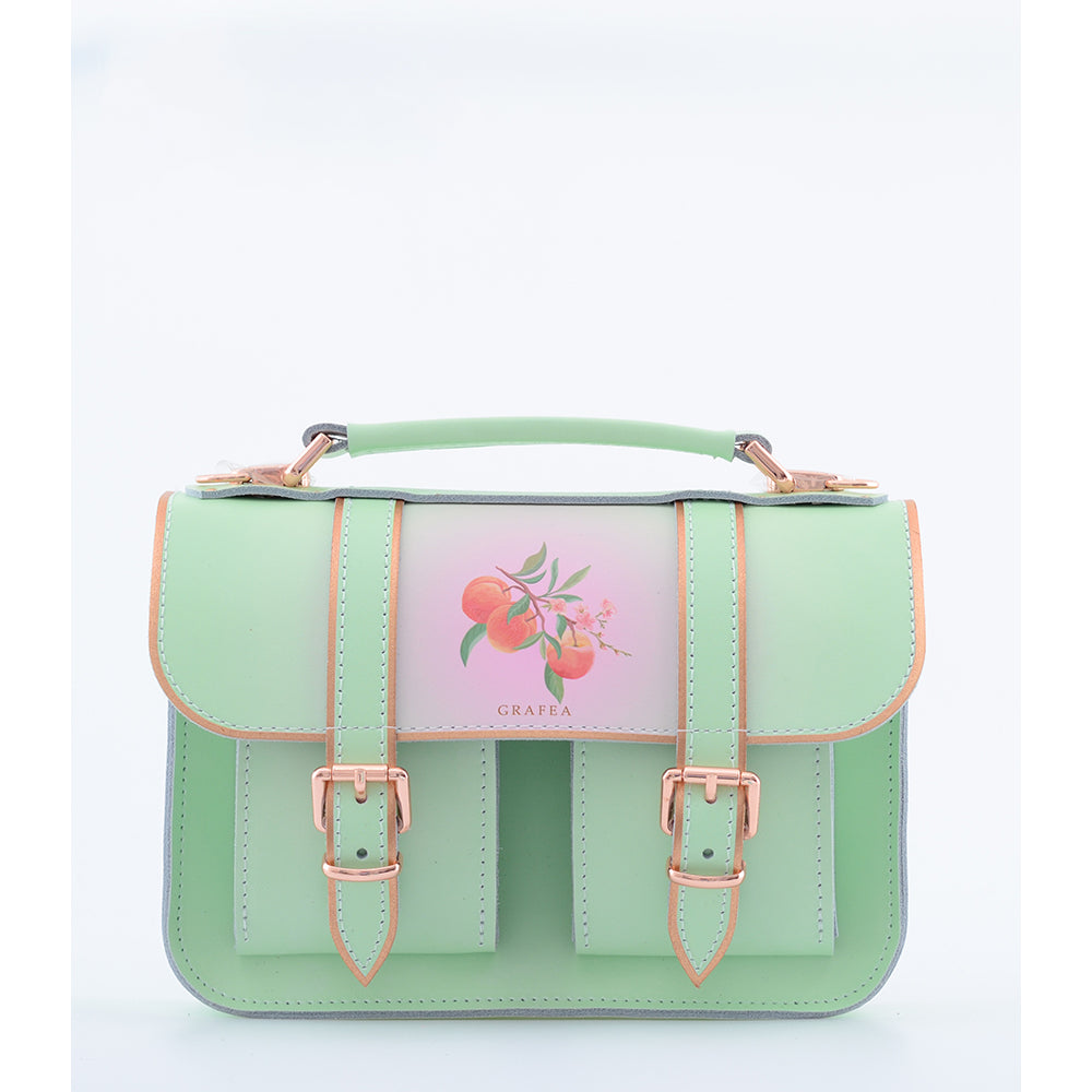 MICRO PEACHES - Mini Leather Satchel – GRAFEA