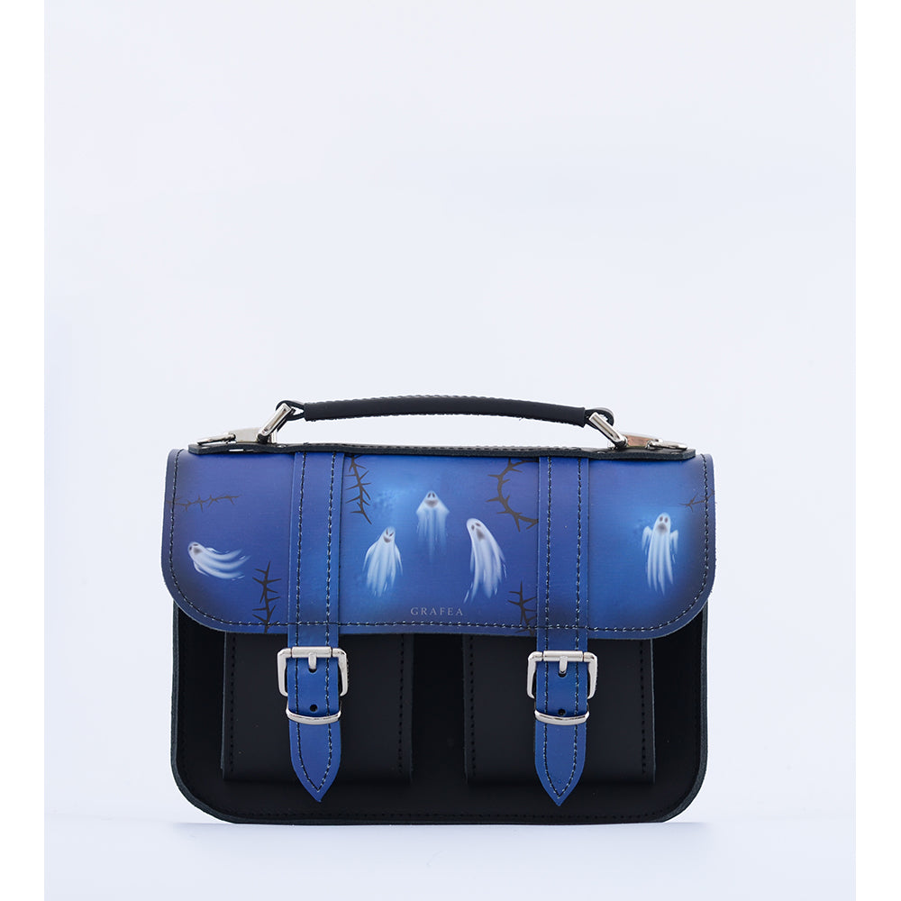 MICRO SPOOKY CITY- Mini Leather Satchel – GRAFEA