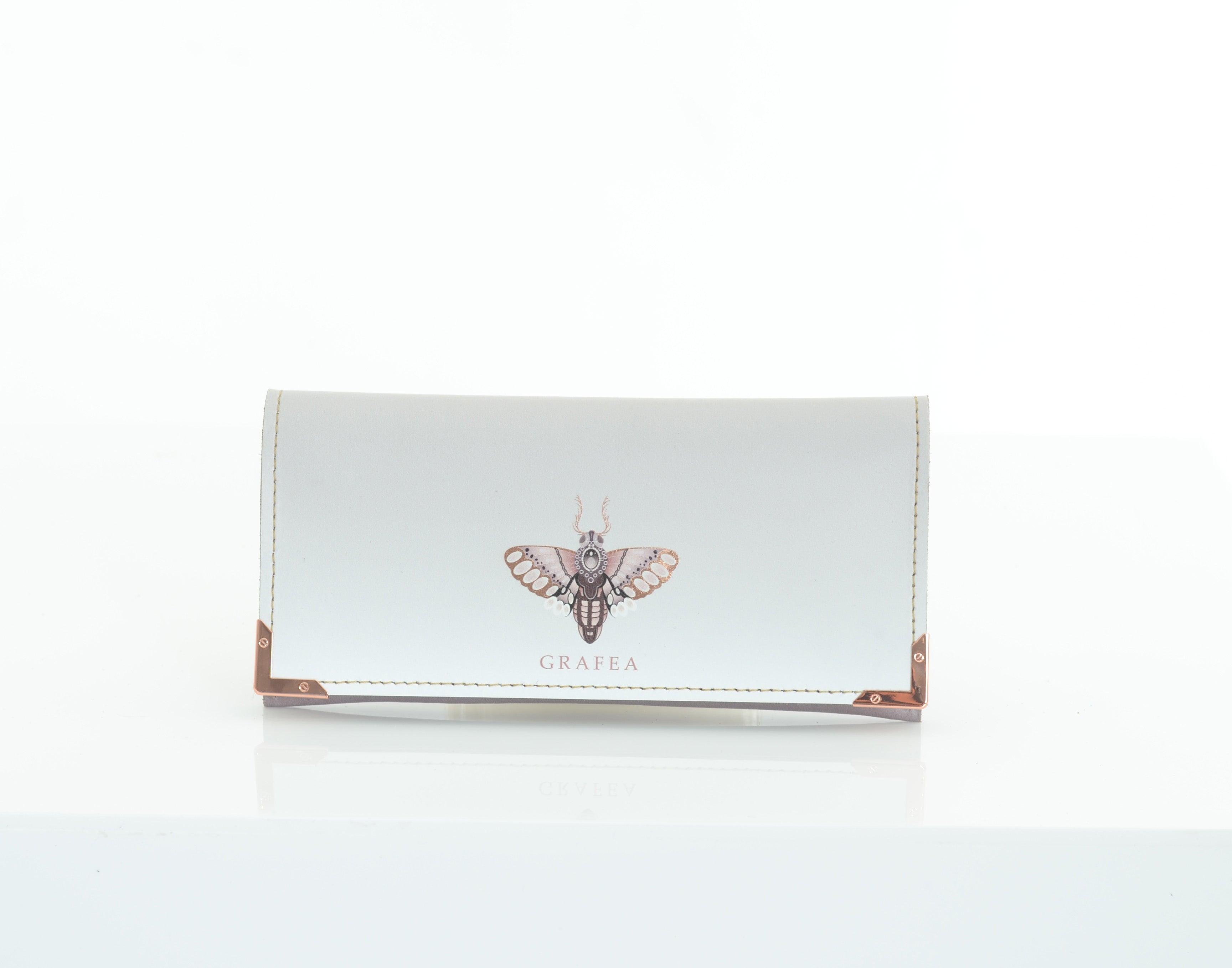MOTH WALLET - Black Leather Wallet – GRAFEA