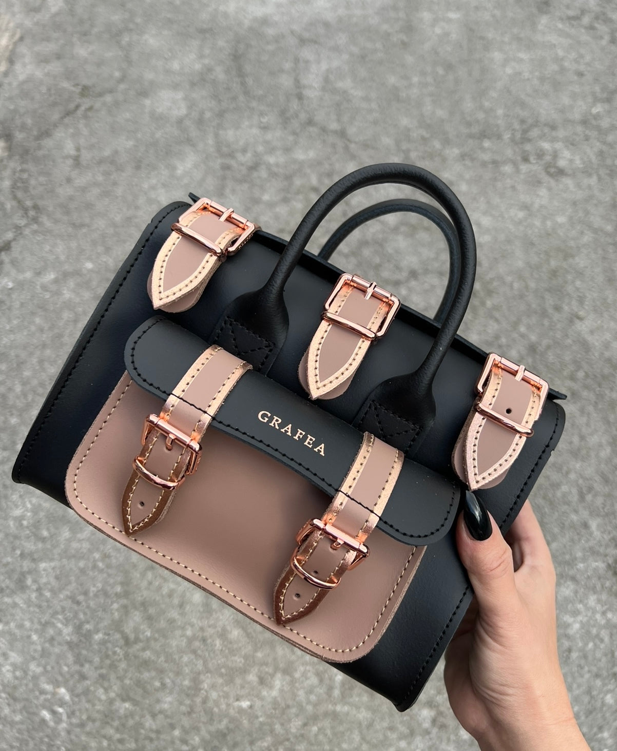 LUNA SMALL YANIS - Leather Shoulder Bag – GRAFEA
