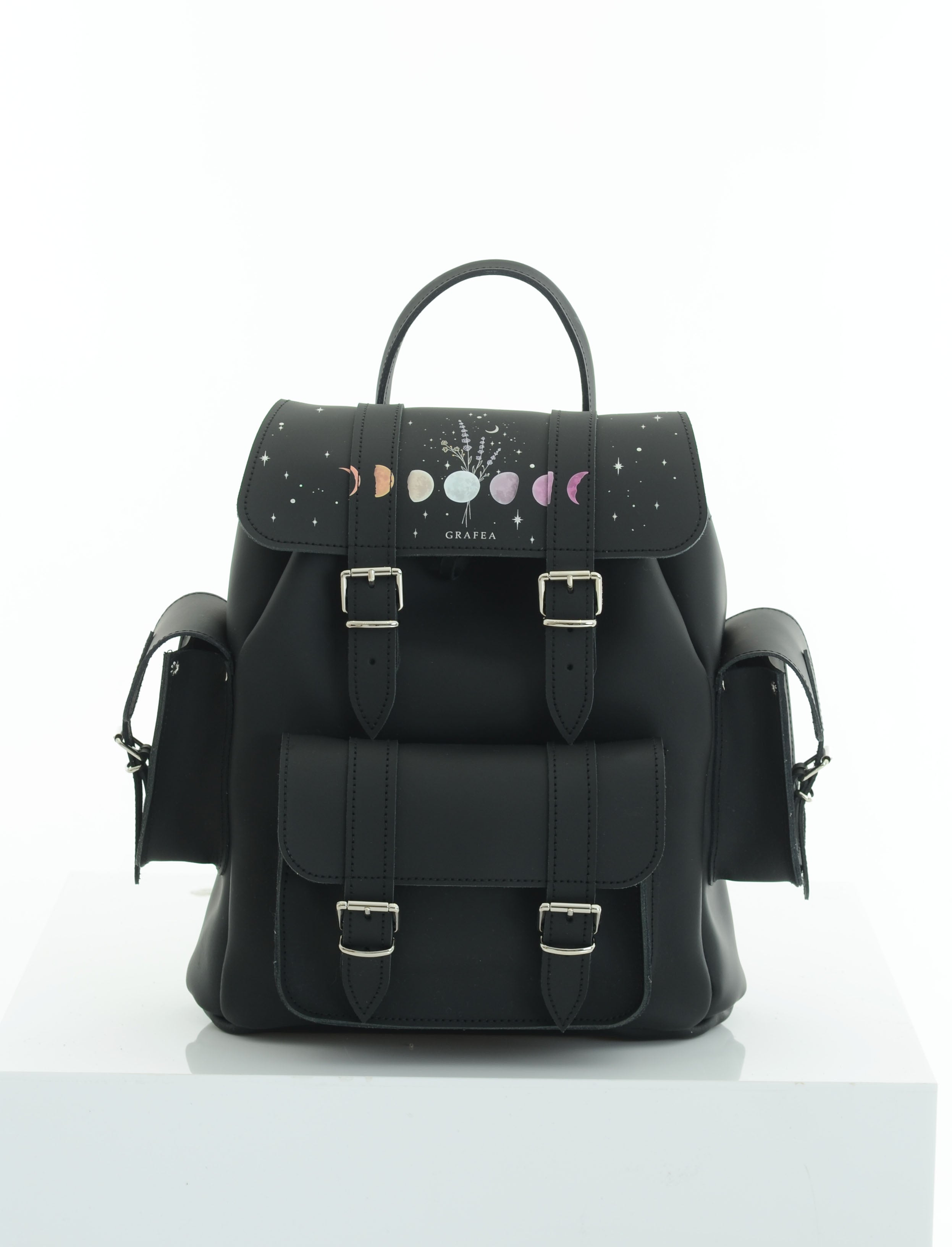 HARI II LAVENDER MOON - Leather Backpack – GRAFEA