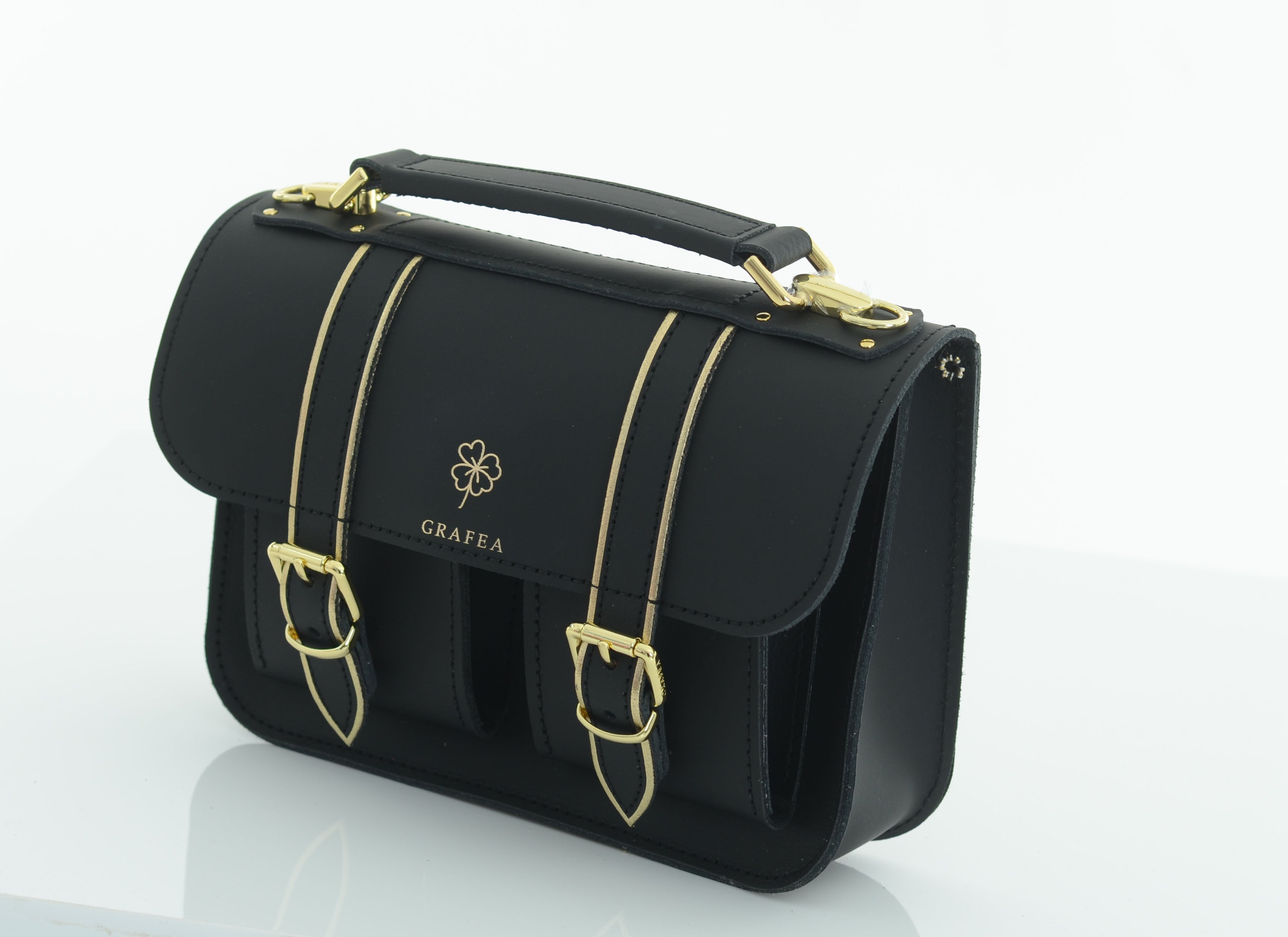 MICRO CLOVER - Mini Leather Satchel – GRAFEA