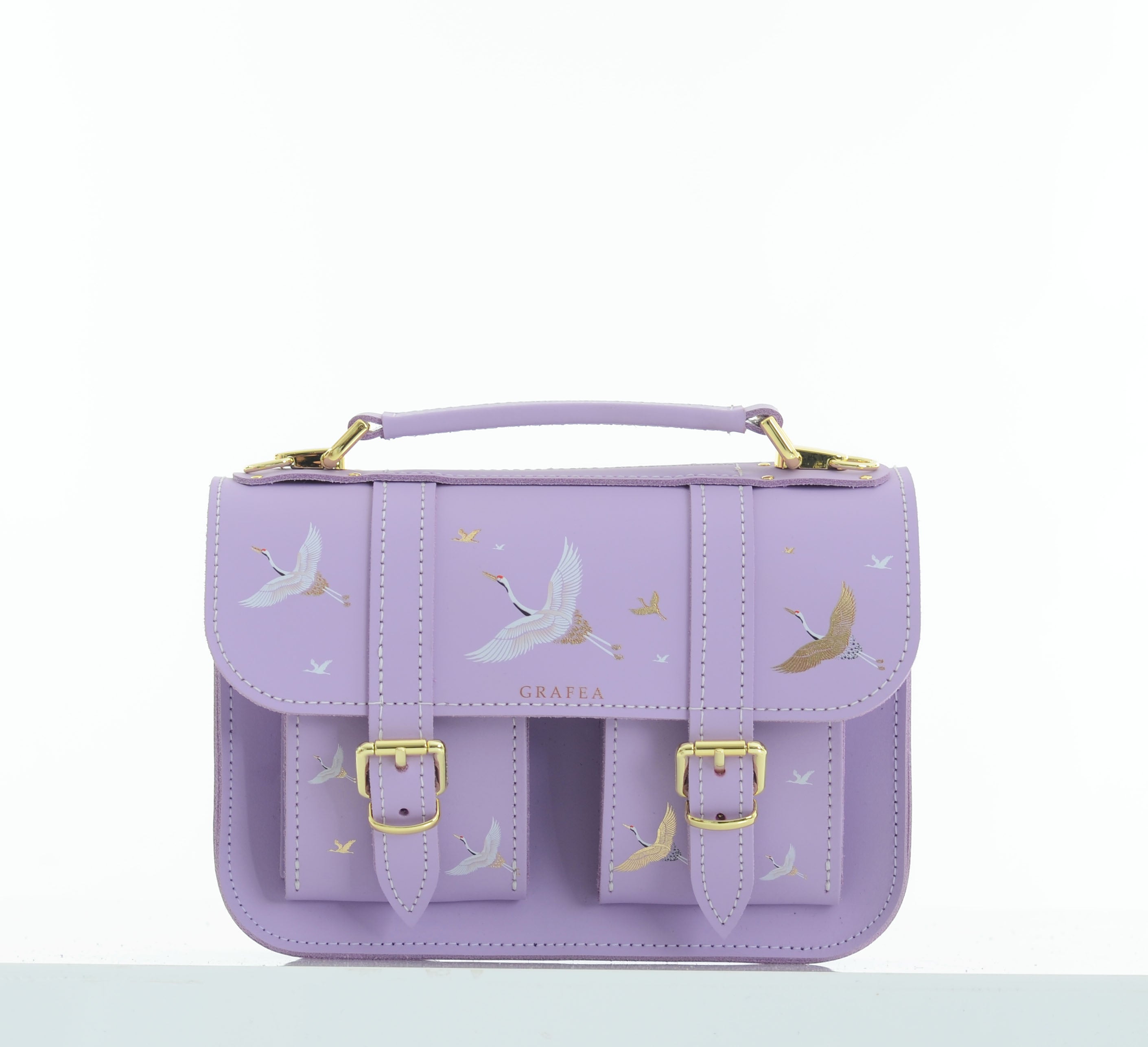 MICRO CRANES- Mini Leather Satchel – GRAFEA