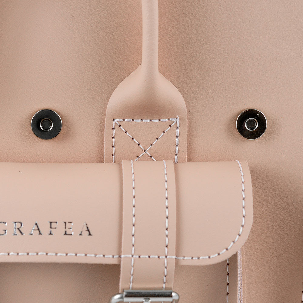 LUNA SMALL CAPPUCCINO - Leather Shoulder Bag – GRAFEA