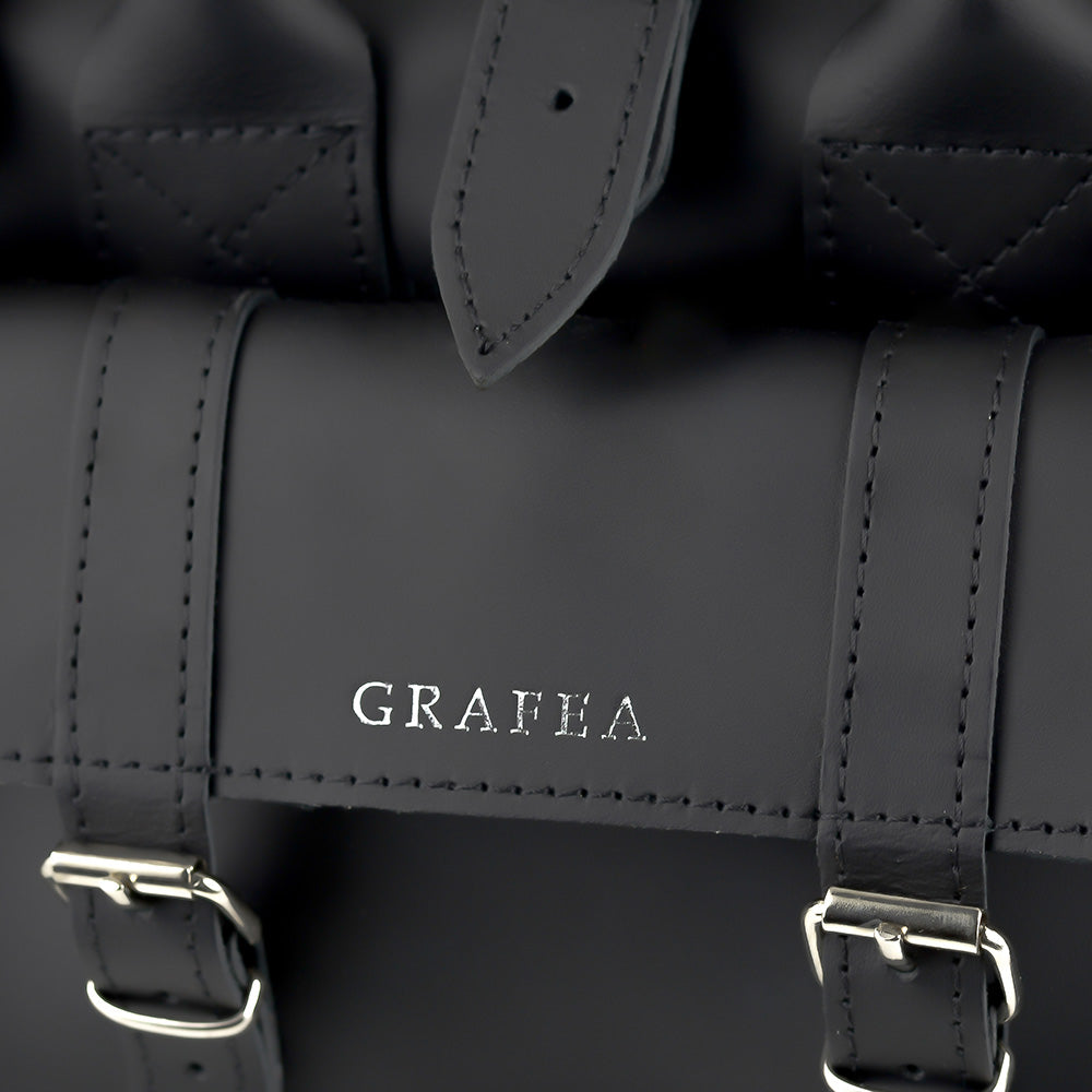 LUNA BLACK - Womens Leather Shoulder Bag – GRAFEA