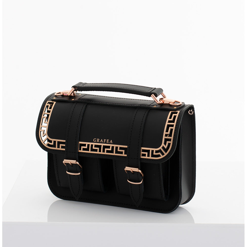 MICRO GREEK - Mini Leather Satchel – GRAFEA